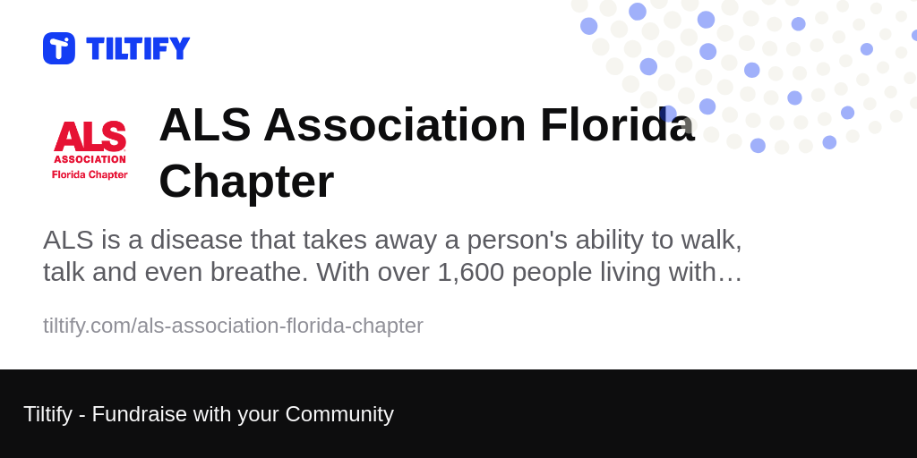 Tiltify - ALS Association Florida Chapter