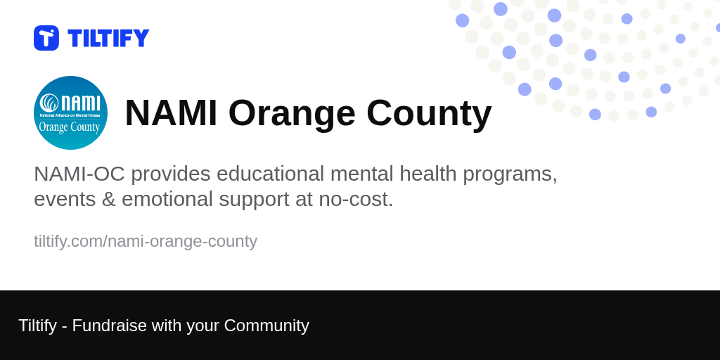 Tiltify - NAMI Orange County