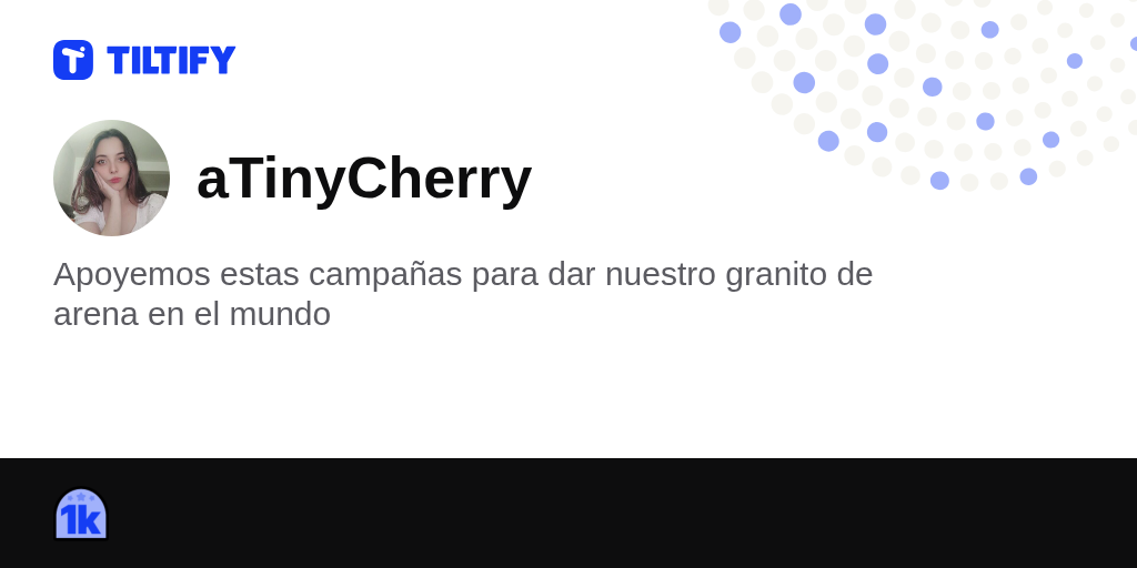 aTinyCherry on Tiltify