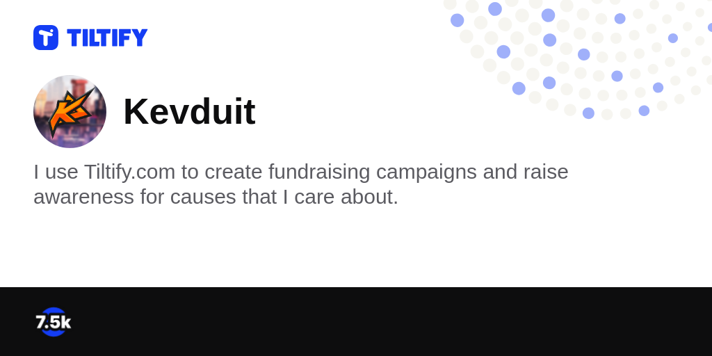 Kevduit on Tiltify Kevduit on Tiltify