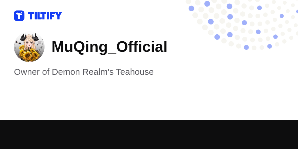 MuQing_Official on Tiltify
