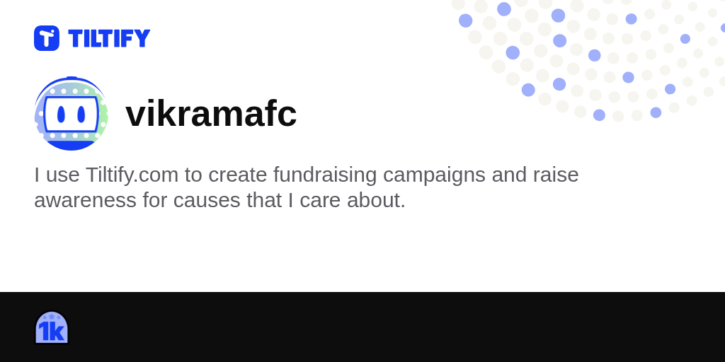 vikramafc on Tiltify